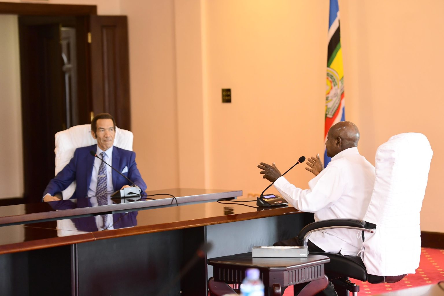 President Museveni Meets Former Botswana Leader