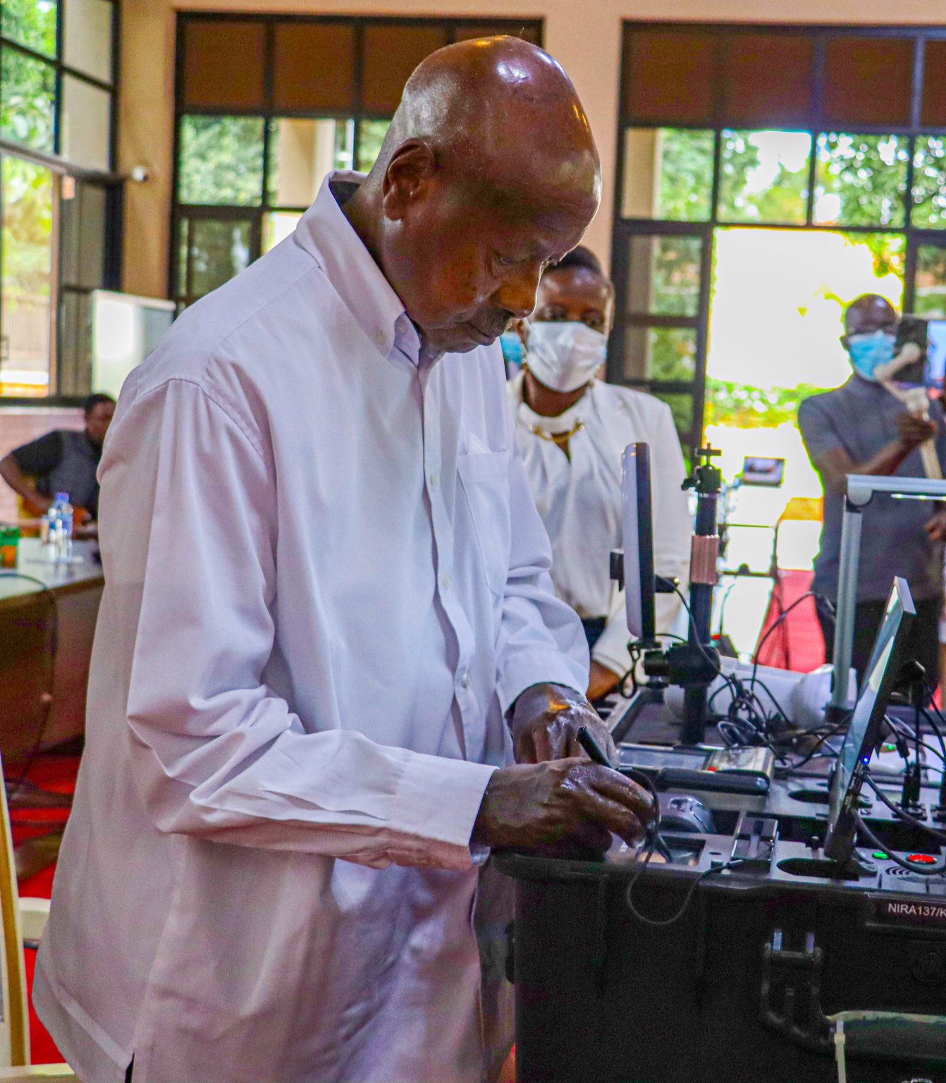 President Museveni and The First Lady Renew Their National ID’s